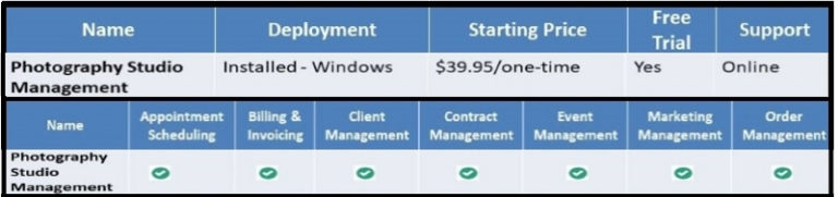 Photography Client Management Software