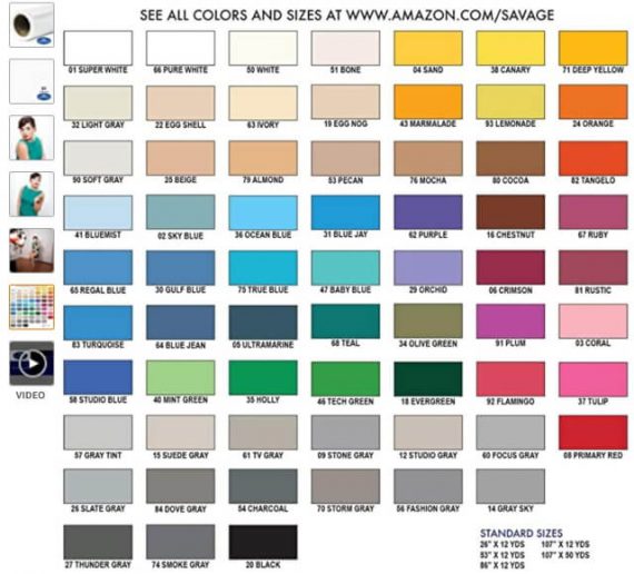 Portrait studio backdrops - Types and Recommendations