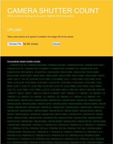 What is the Shutter Count of Camera? | Ehab Photography